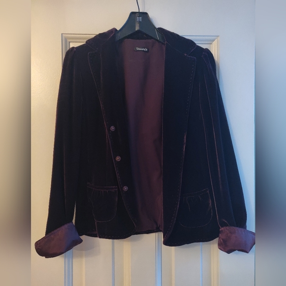 Tahari | Jackets & Coats | Tahari Plum Colored Blazer Jacket | Poshmark